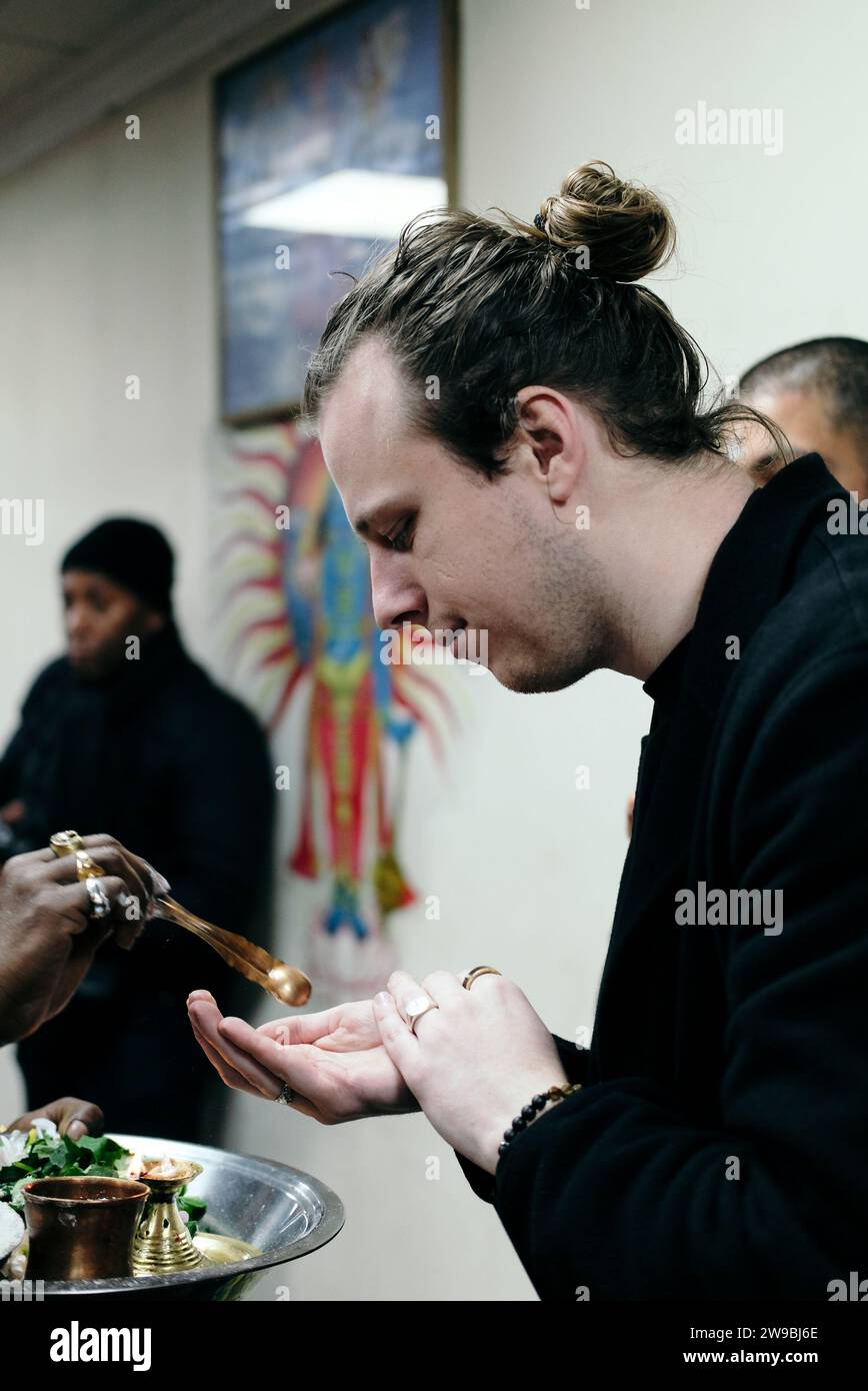 London, UK. 26th December 2023The Swami Ayyappan Temple in Manor Park ...