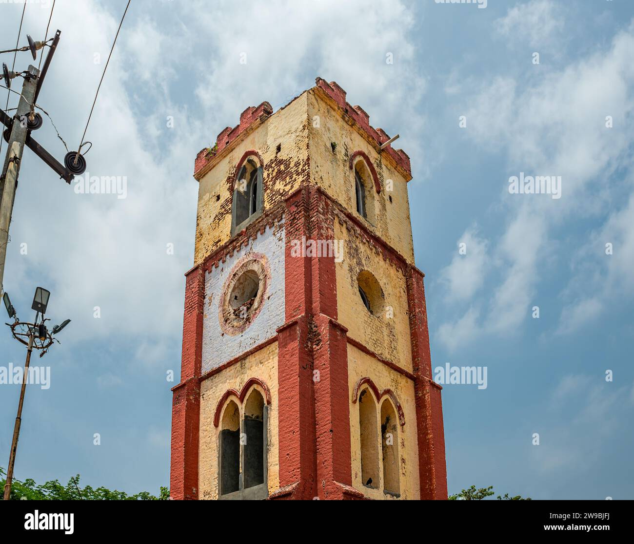 08 30 2015 Vintage Old And Depleted Clock Tower At Bheemunipatnam Old ...