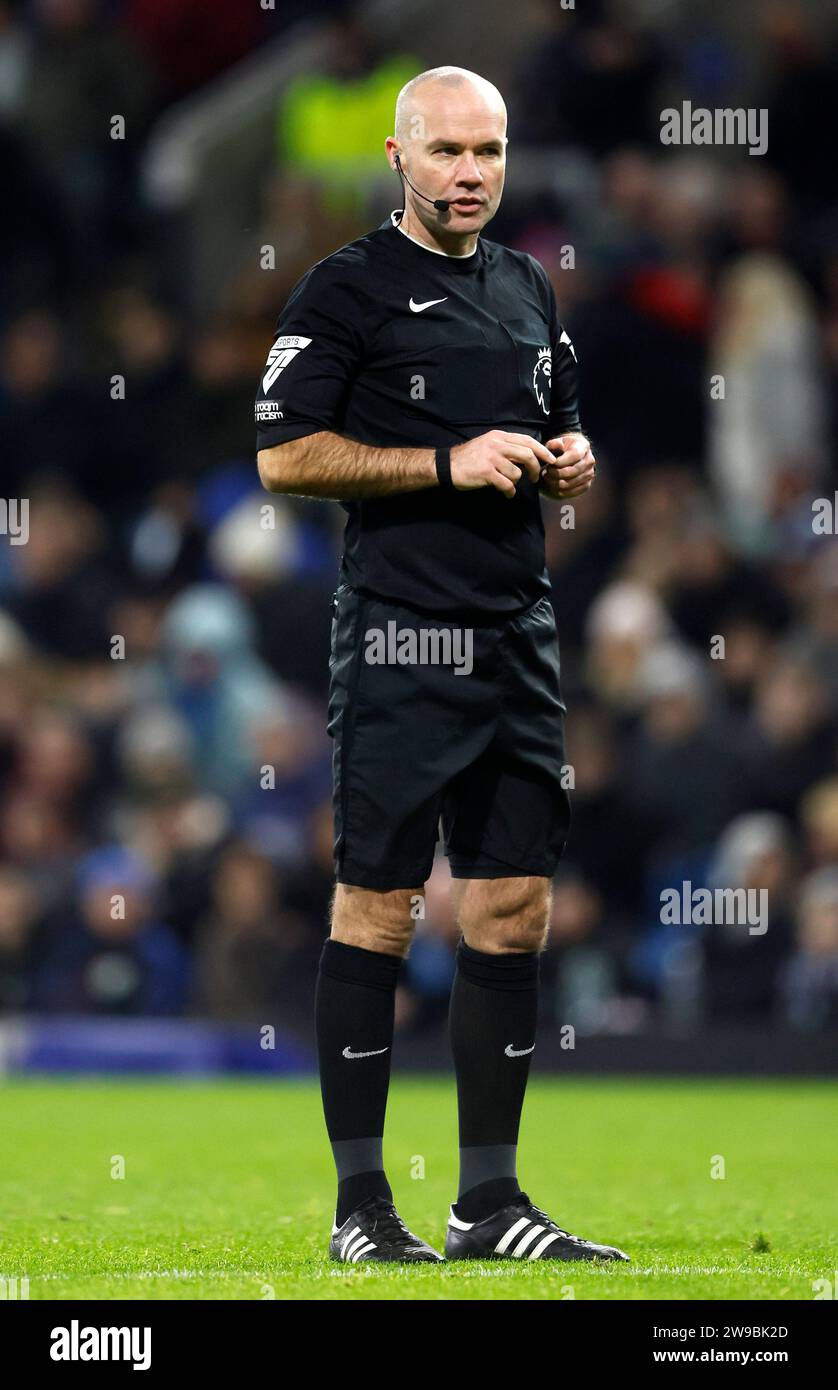 Referee Paul Tierney, during the Premier League match at Turf Moor ...
