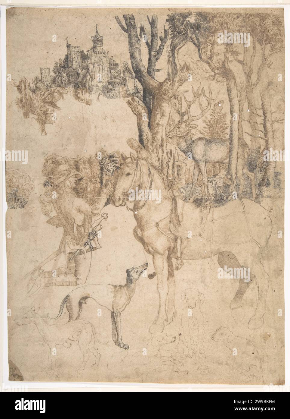 The Vision of Saint Eustace 1880 by Albrecht Durer Stock Photo - Alamy