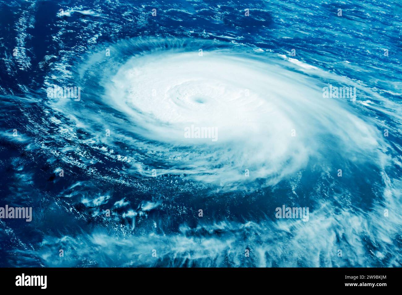 Hurricane seen from space. Elements of this image furnished by NASA ...