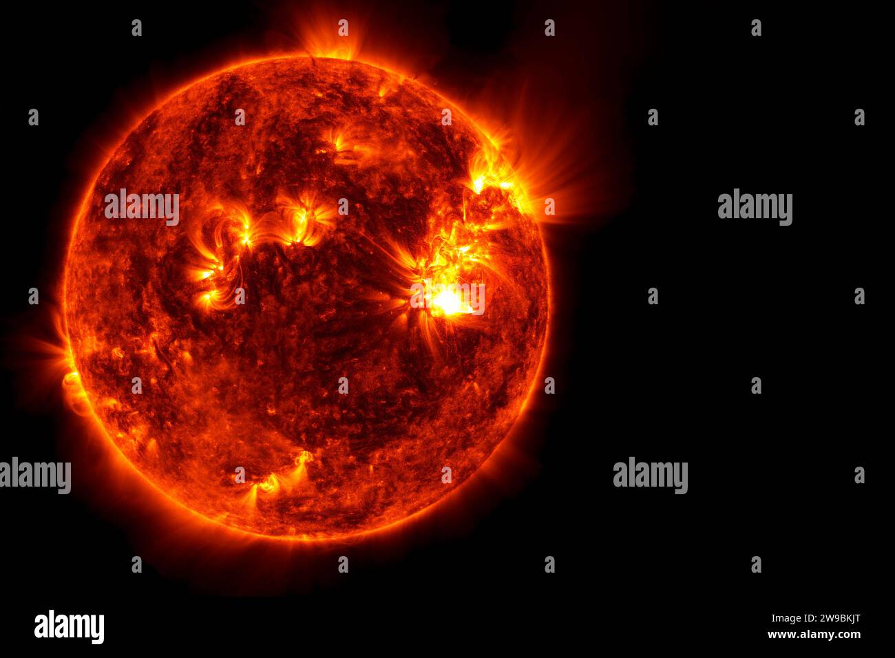 The sun from space. Elements of this image furnished by NASA Stock ...