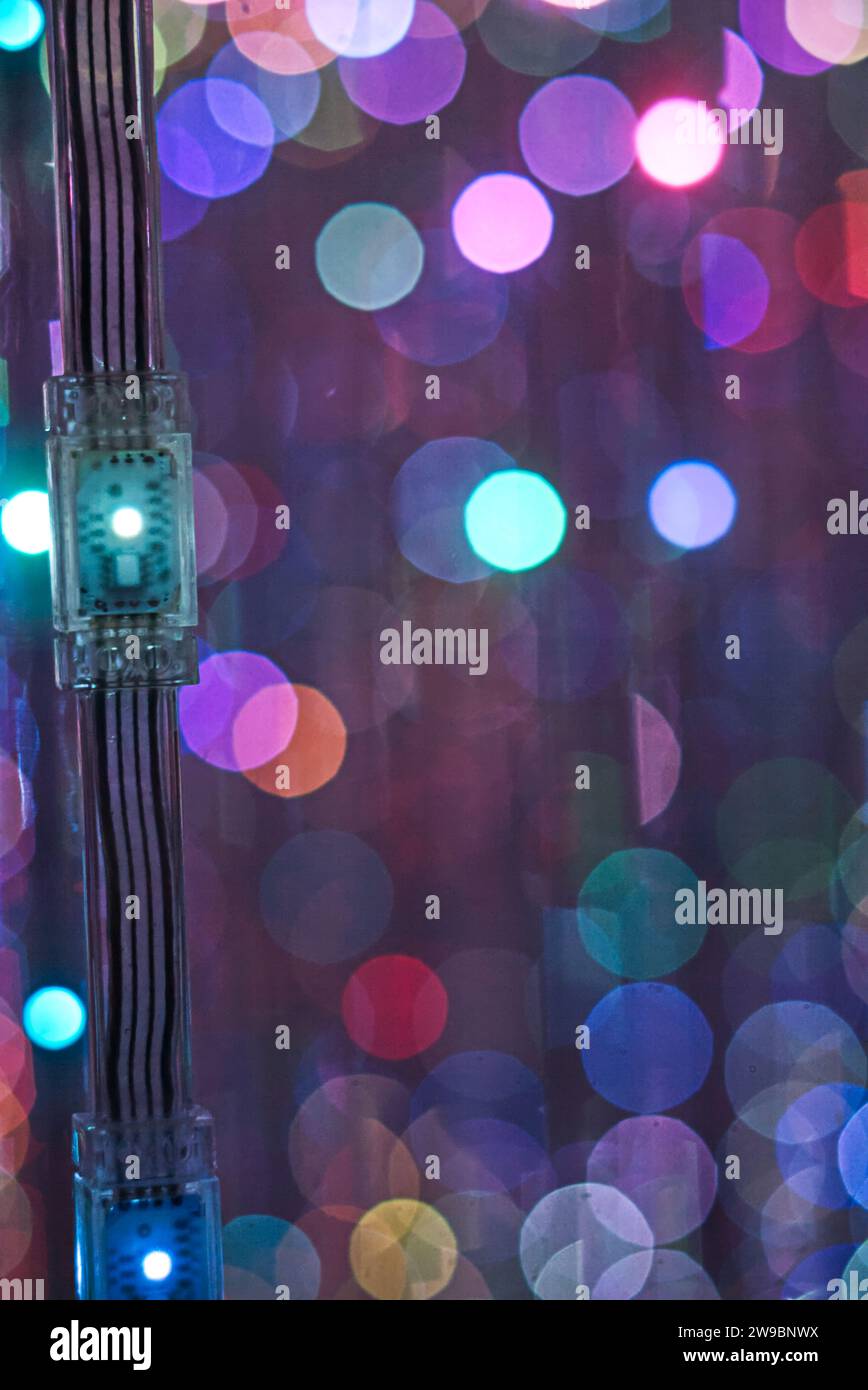 chain of lights making a beautiful background Stock Photo - Alamy