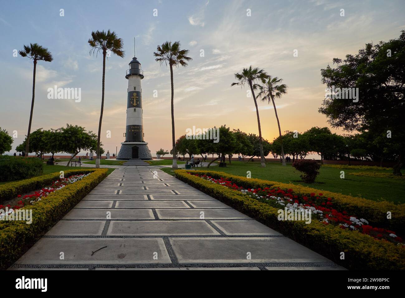 A Navy lighthouse in Lima, Peru Stock Photo - Alamy
