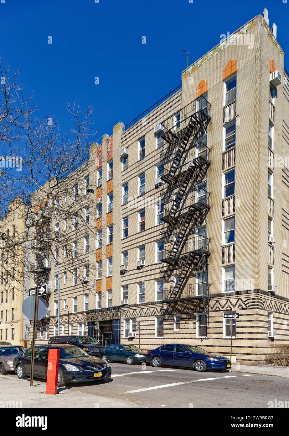 711 Brightwater Court, an Art Deco apartment building detailed in ...