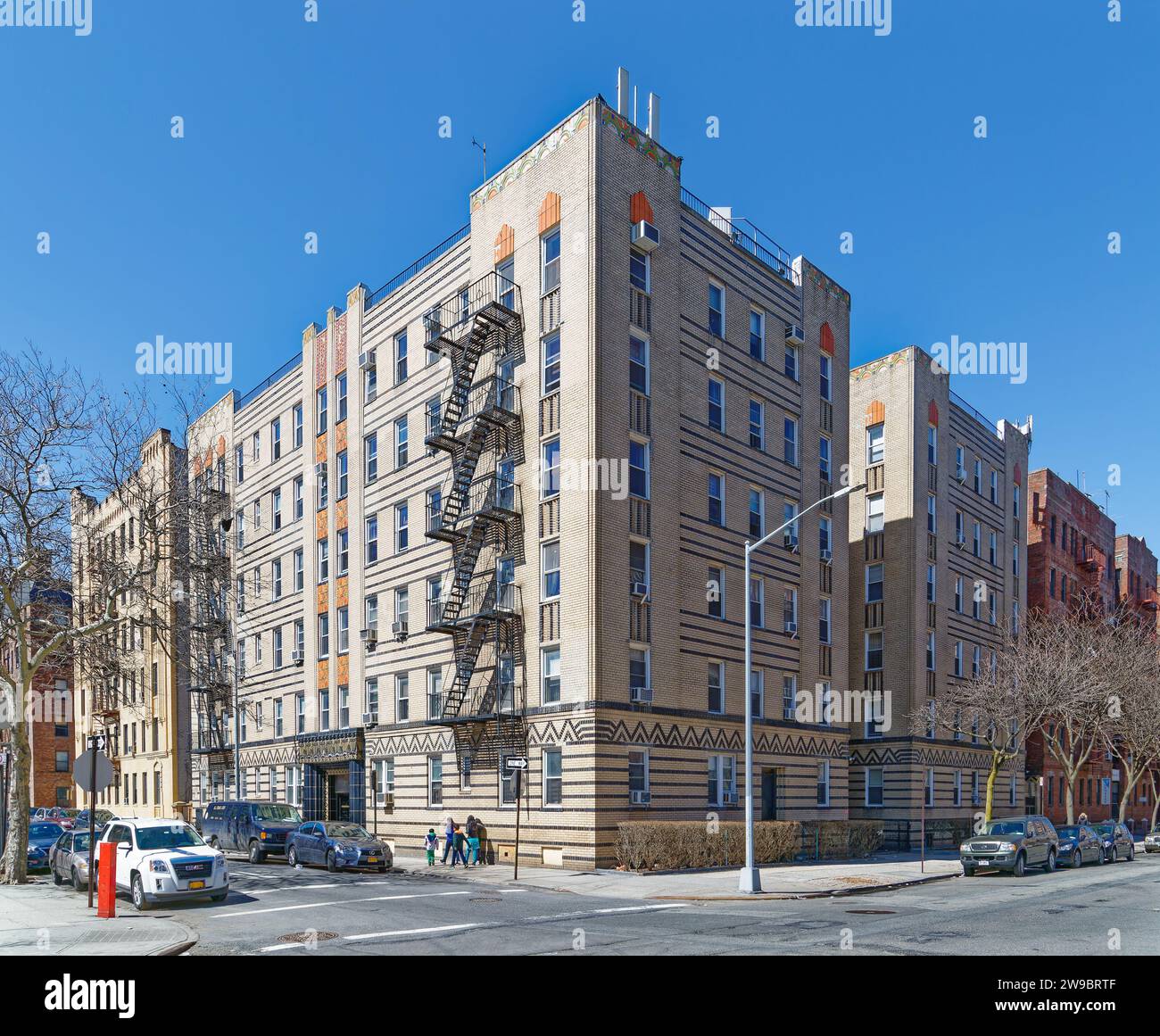 711 Brightwater Court, an Art Deco apartment building detailed in ...