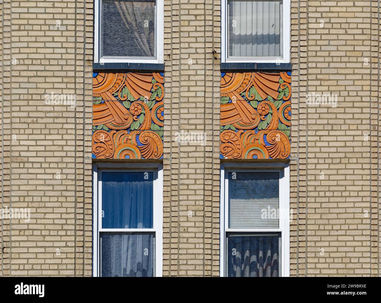 711 Brightwater Court, an Art Deco apartment building detailed in ...