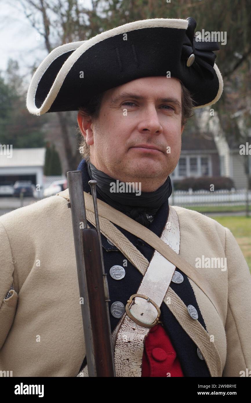 The reenactment of Washington crossing the Delaware River is done every ...