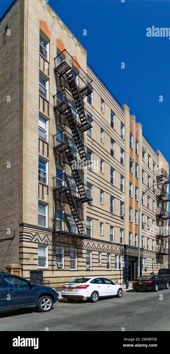 711 Brightwater Court, an Art Deco apartment building detailed in ...