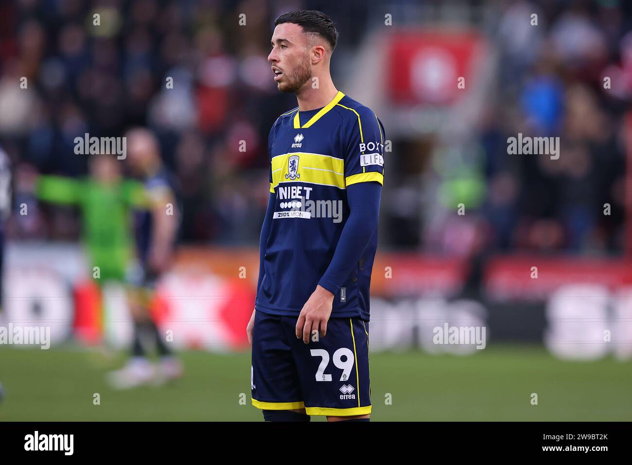 Sam Greenwood #29 of Middlesbrough during the Sky Bet Championship ...