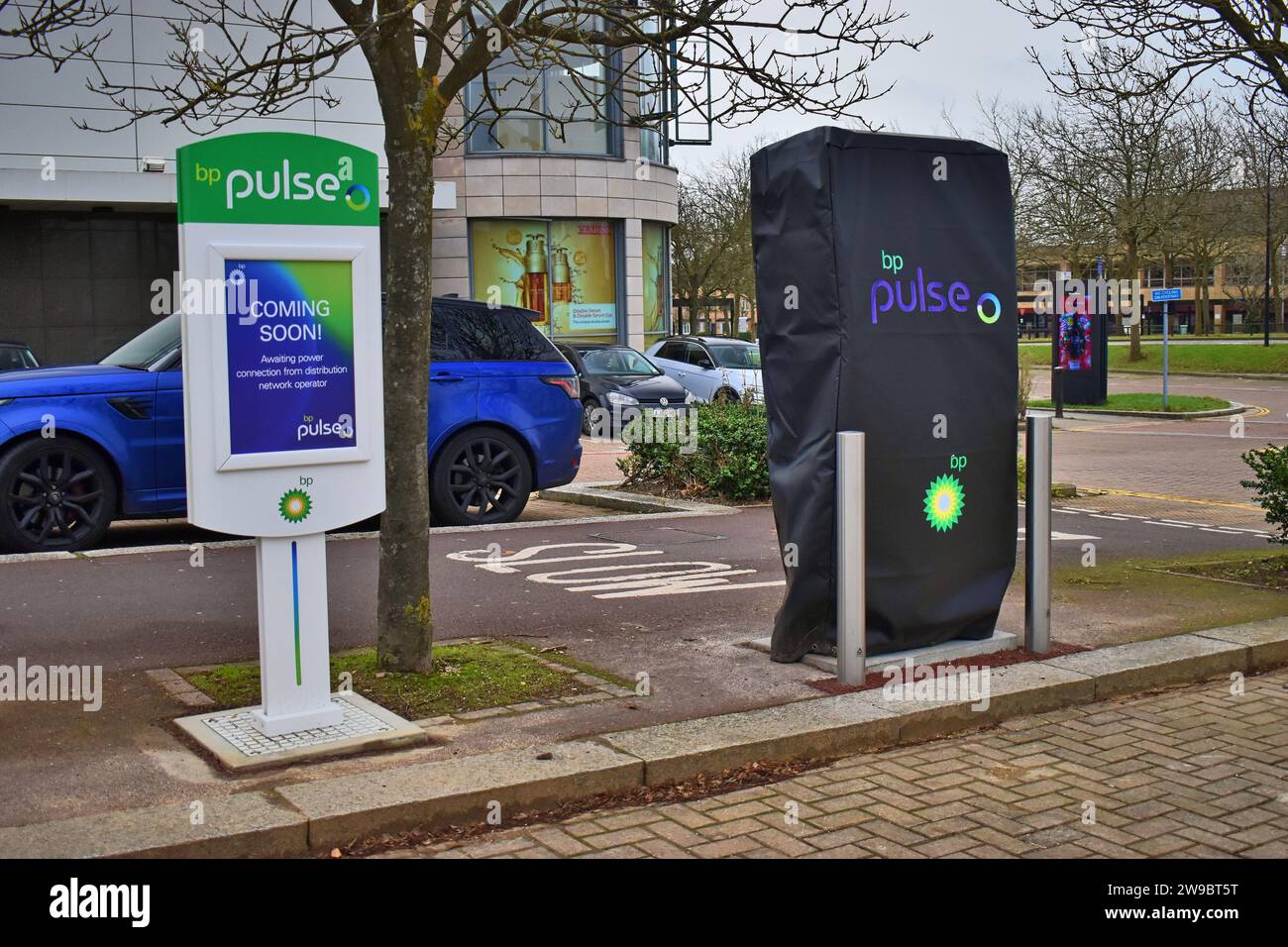 New BP Pulse charging station awaiting installation in Central Milton ...