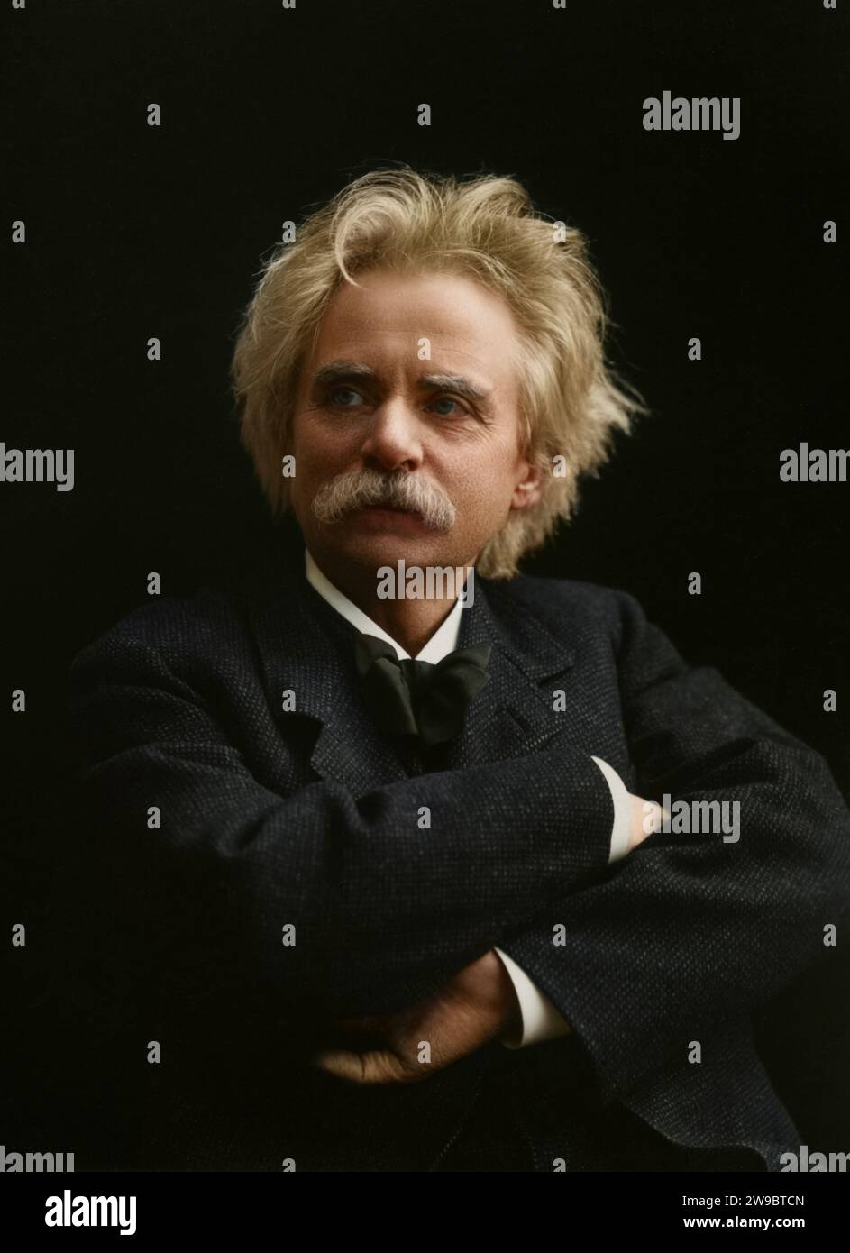 Portrait of Edvard Grieg. Year: 1900. By: Karl Anderson Stock Photo - Alamy