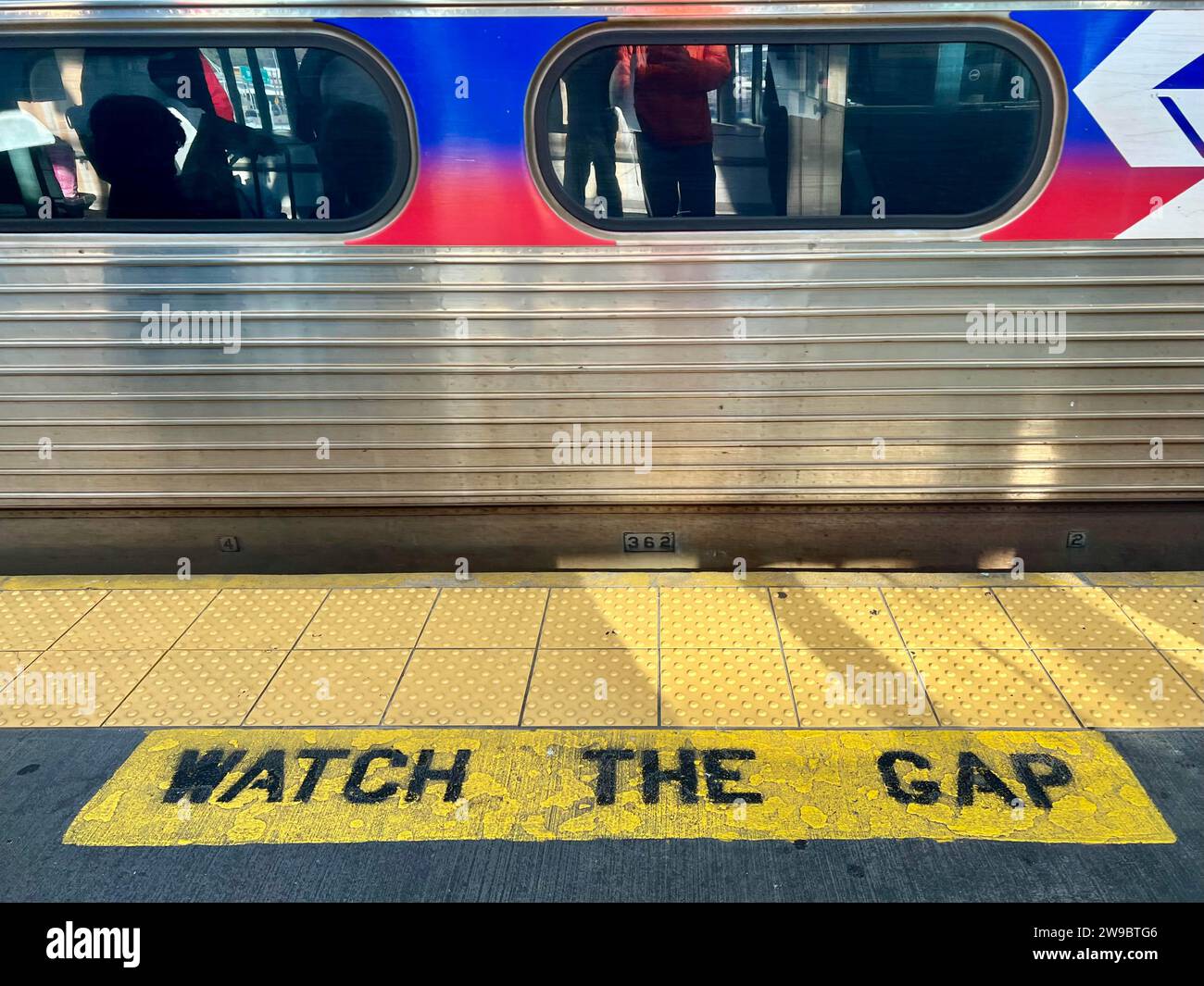 A SEPTA Regional Rail train sits at 30th Street Station in Philadelphia ...