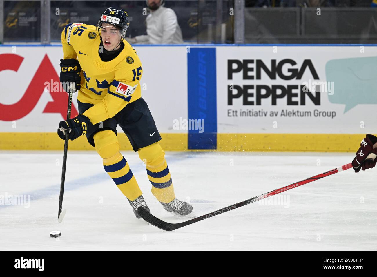 Gothenburg, Sweden 20231226 Sweden's David Edstrom during the IIHF ...