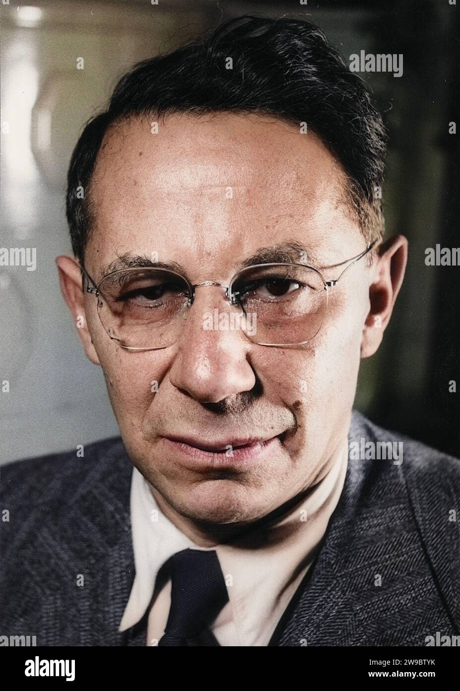 Portrait of Thadeus Reichstein. Circa 1950 Stock Photo - Alamy