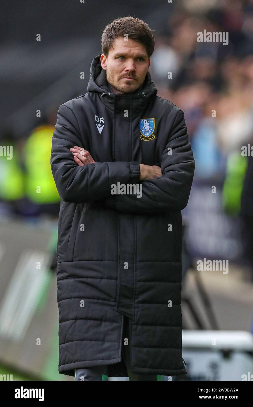 Coventry, UK. 26th Dec, 2023. Sheffield Wednesday Manager Danny Rohl ...