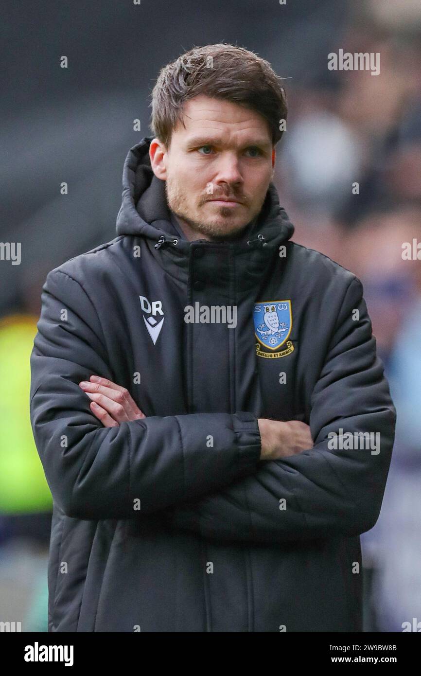 Coventry, UK. 26th Dec, 2023. Sheffield Wednesday Manager Danny Rohl ...