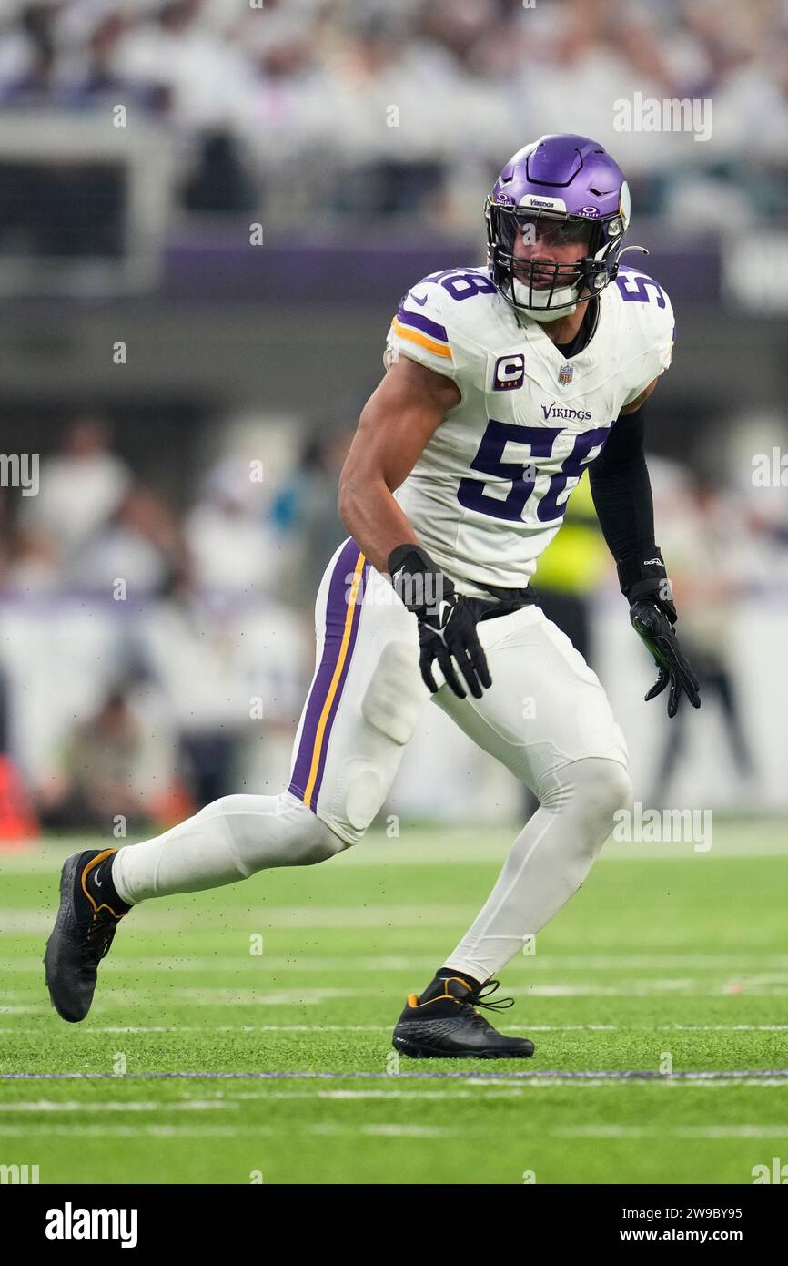 Minnesota Vikings linebacker Jordan Hicks (58) in action during the ...
