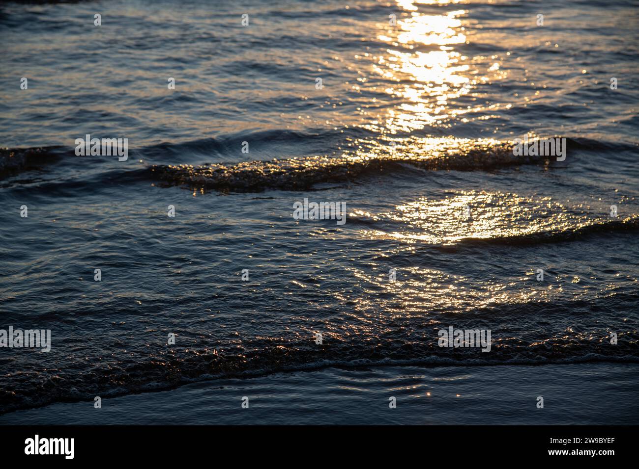 sunset on the beach sunset oregon Stock Photo - Alamy