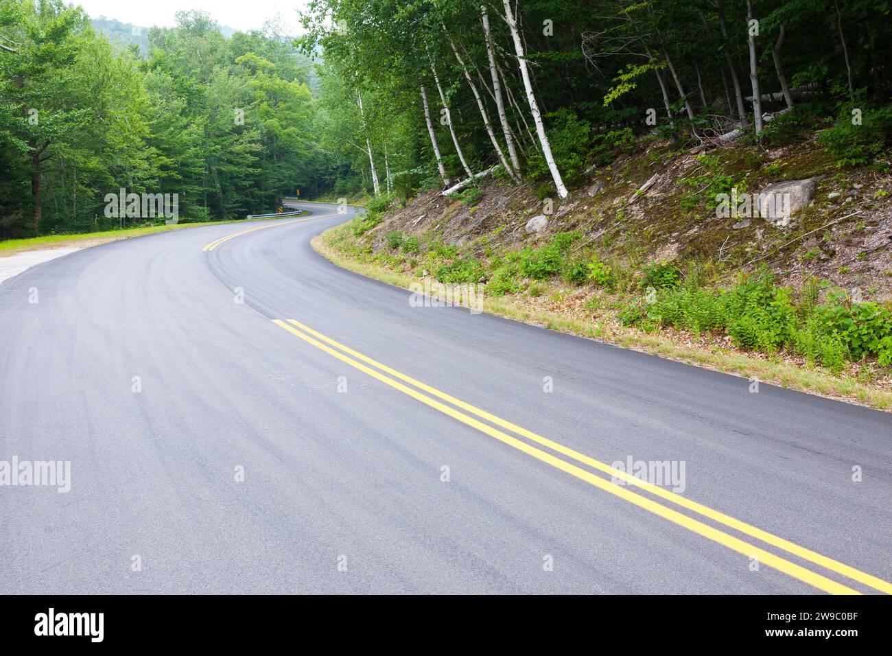 Bear Notch Road in Bartlett, New Hampshire. This road follows much of ...