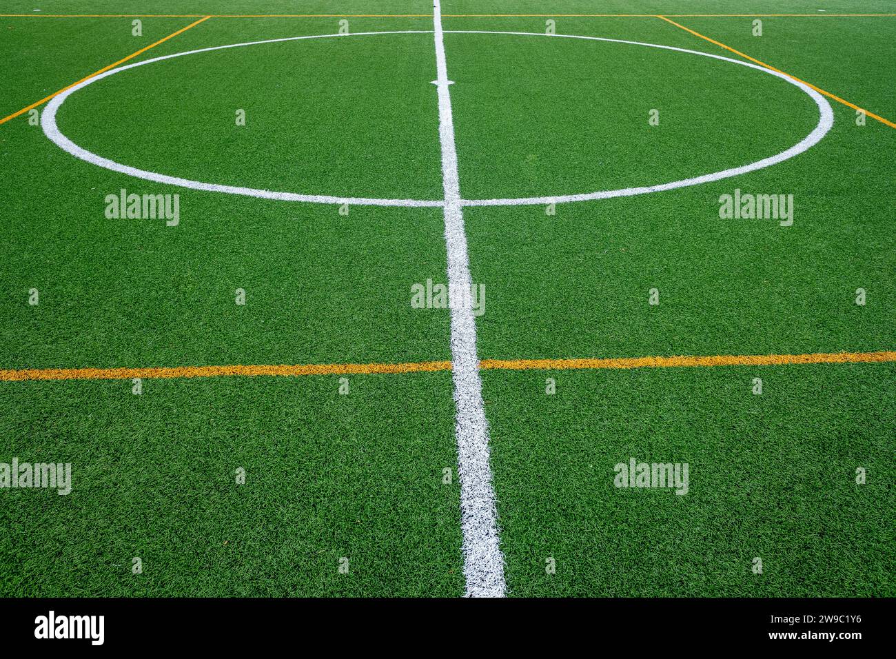 detail of the surface of an artificial grass football field Stock Photo ...