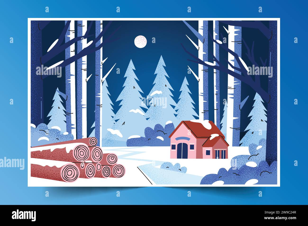flat background winter season design vector illustration Stock Vector ...