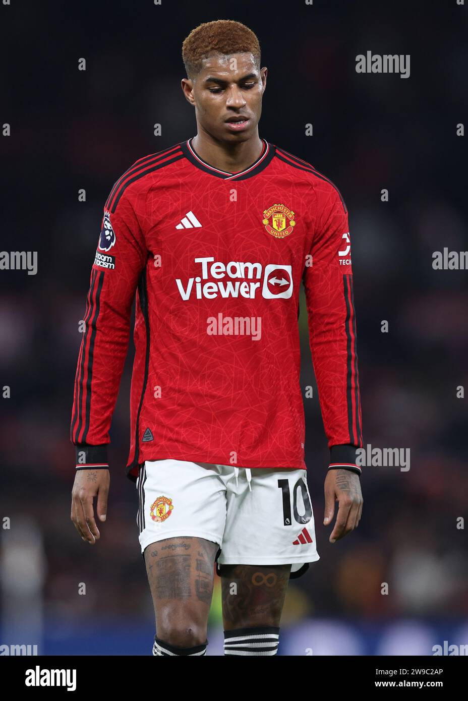 Manchester, UK. 26th Dec, 2023. Disappointed Marcus Rashford of ...