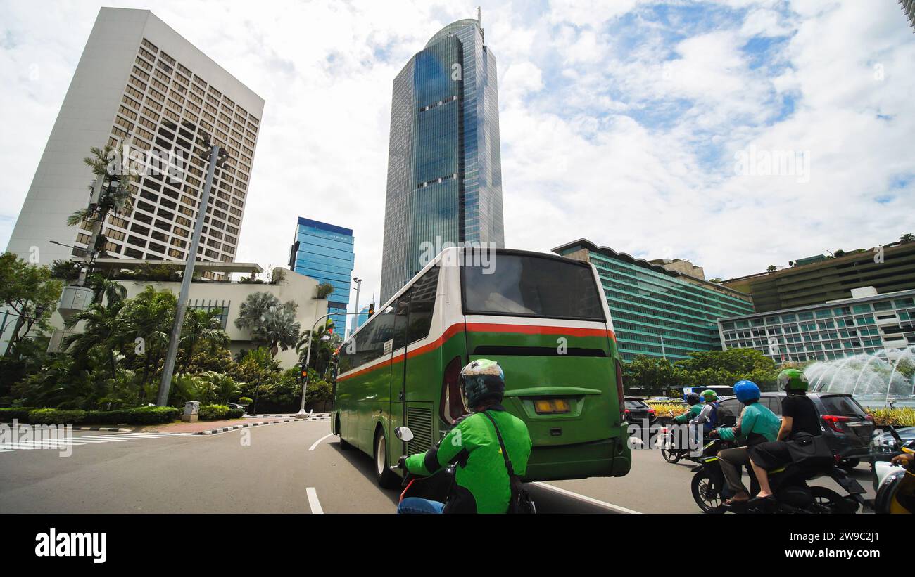 Jakarta's roads and streets with cars during the daytime Stock Photo ...