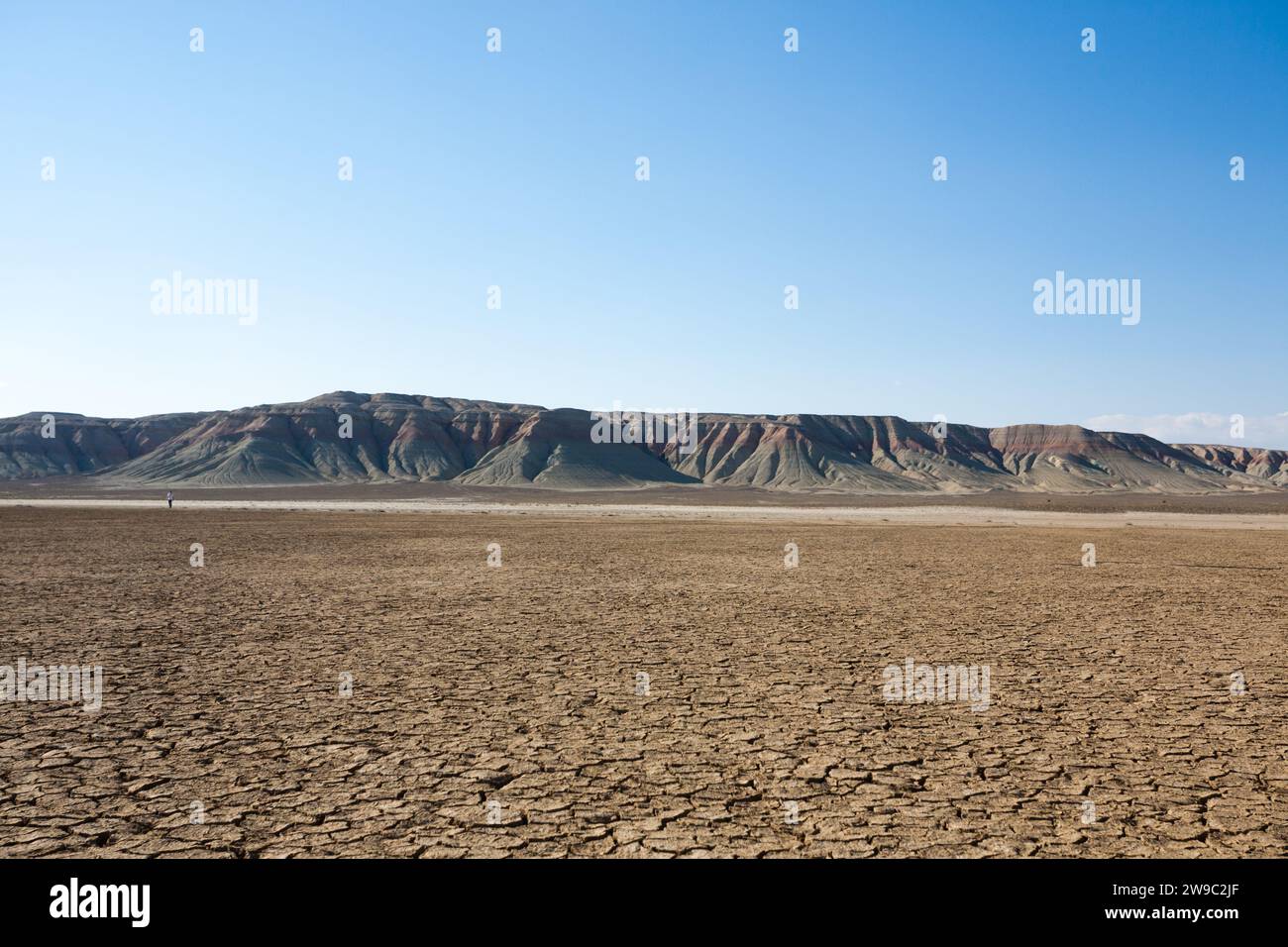 Mangystau desertic landscape, Kazakhstan desolate panorama. Central asia landmark Stock Photo ...