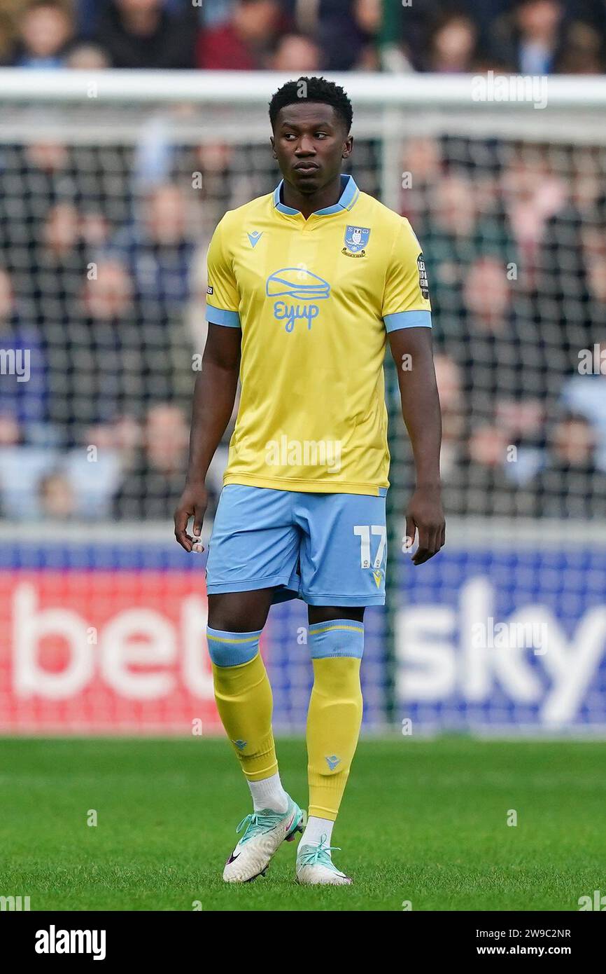 Coventry, UK. 26th Dec, 2023. Sheffield Wednesday defender Di'Shon ...