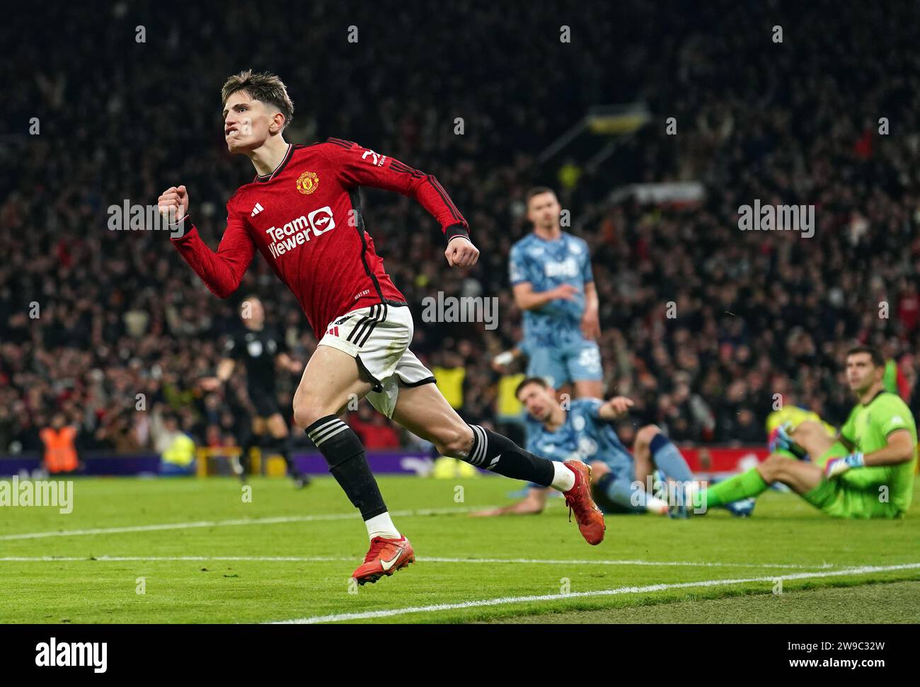 Manchester United's Alejandro Garnacho celebrates scoring their side's ...