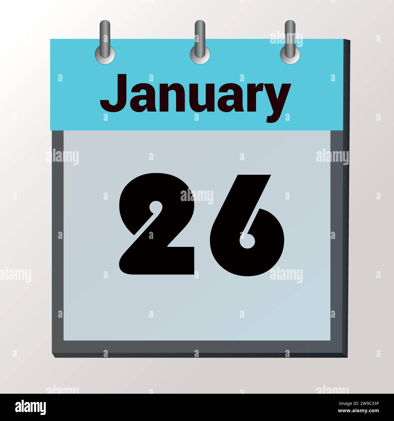 January 26 calendar icon Stock Vector Images - Alamy