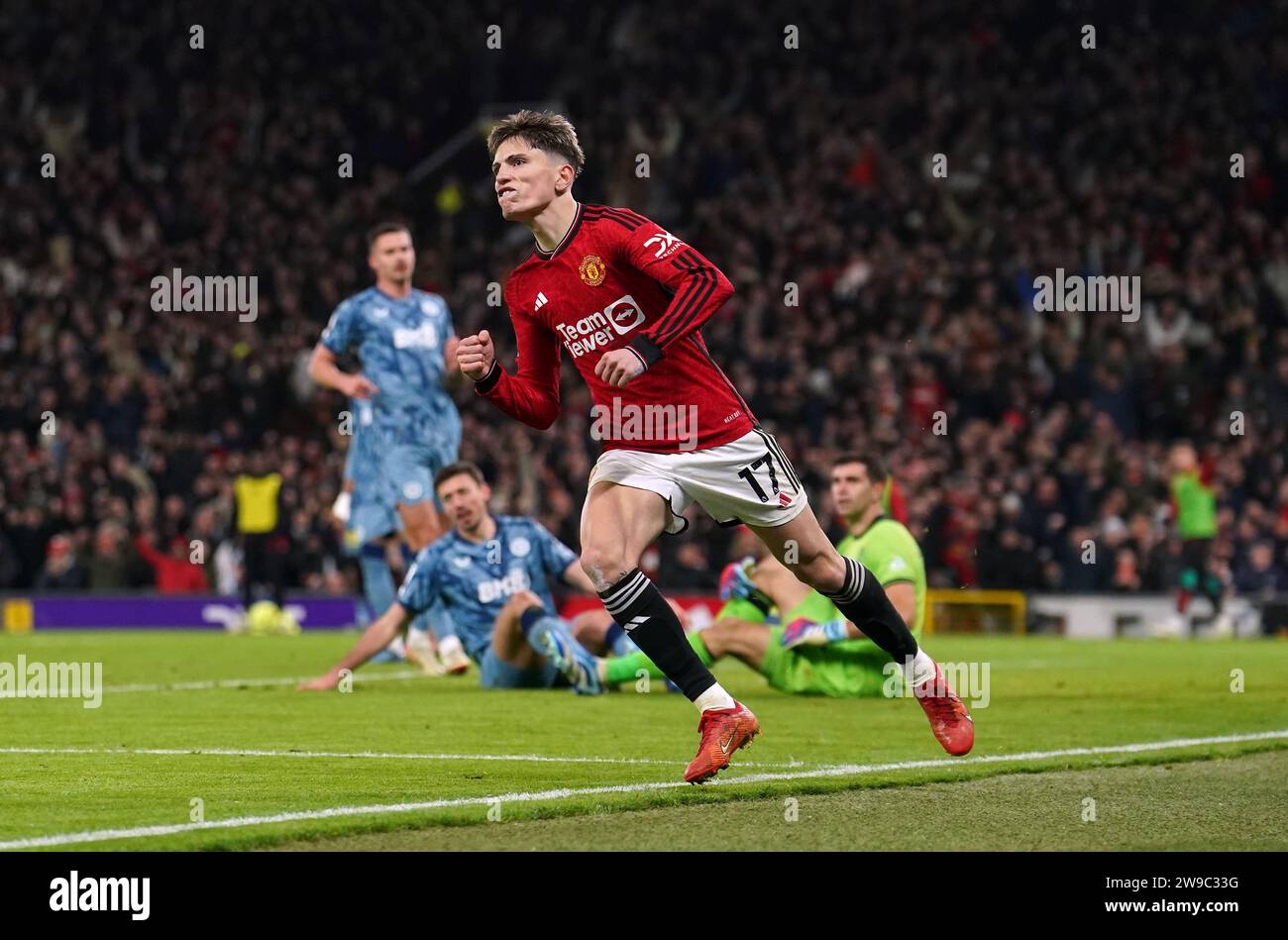 Manchester United's Alejandro Garnacho celebrates scoring their side's ...