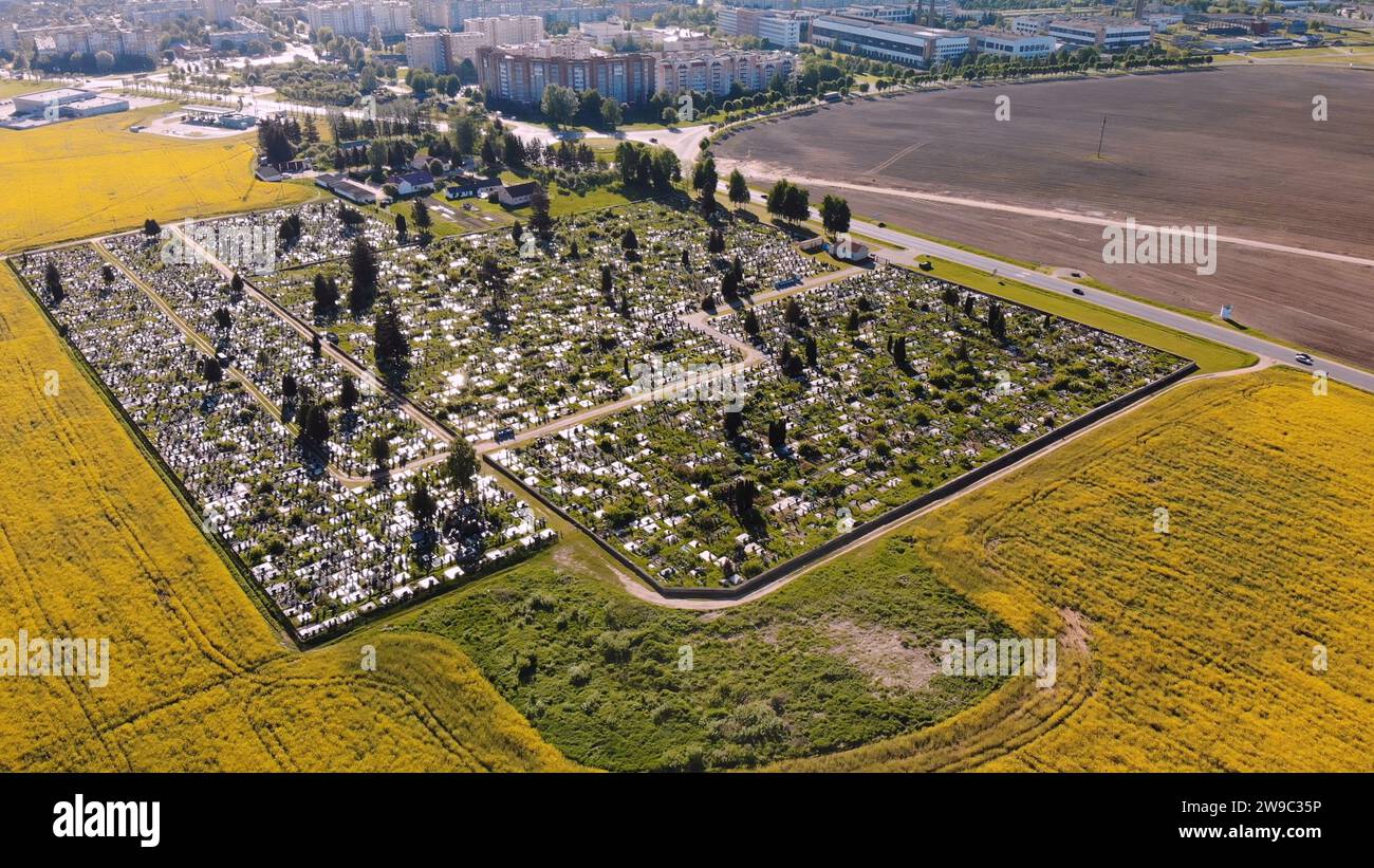 Aerial view forest lawn cemetery hi-res stock photography and images ...