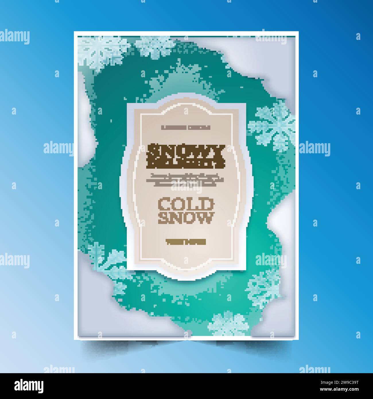realistic banner collection wintertime season design vector ...