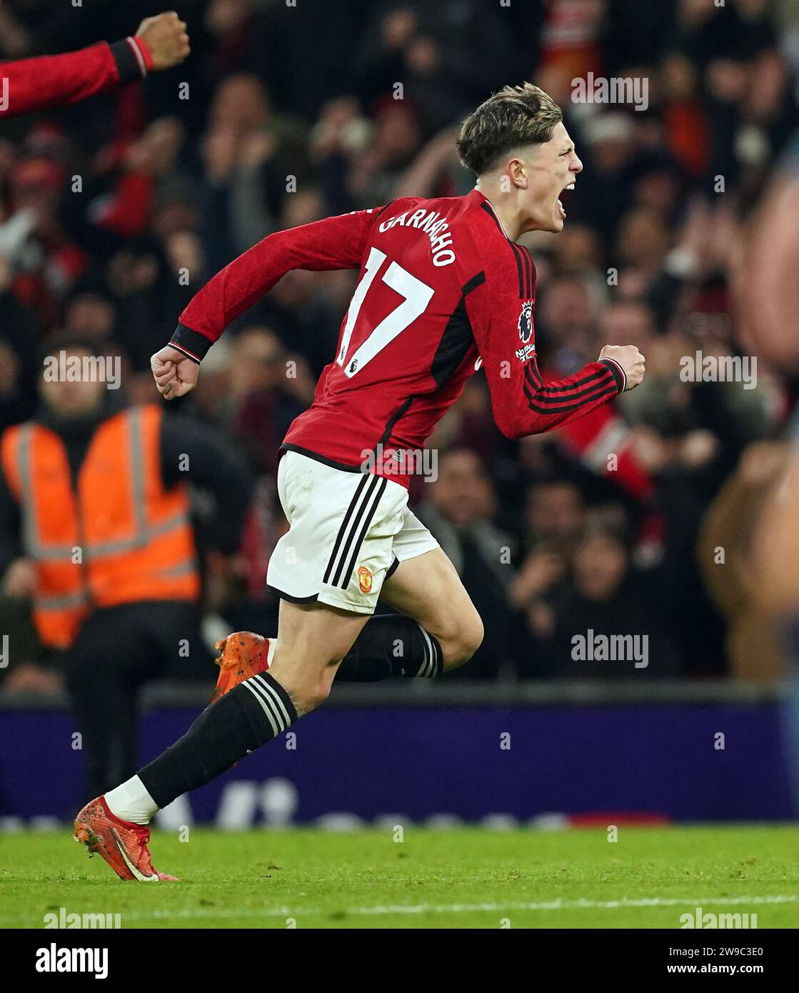 Manchester United's Alejandro Garnacho celebrates scoring their side's ...