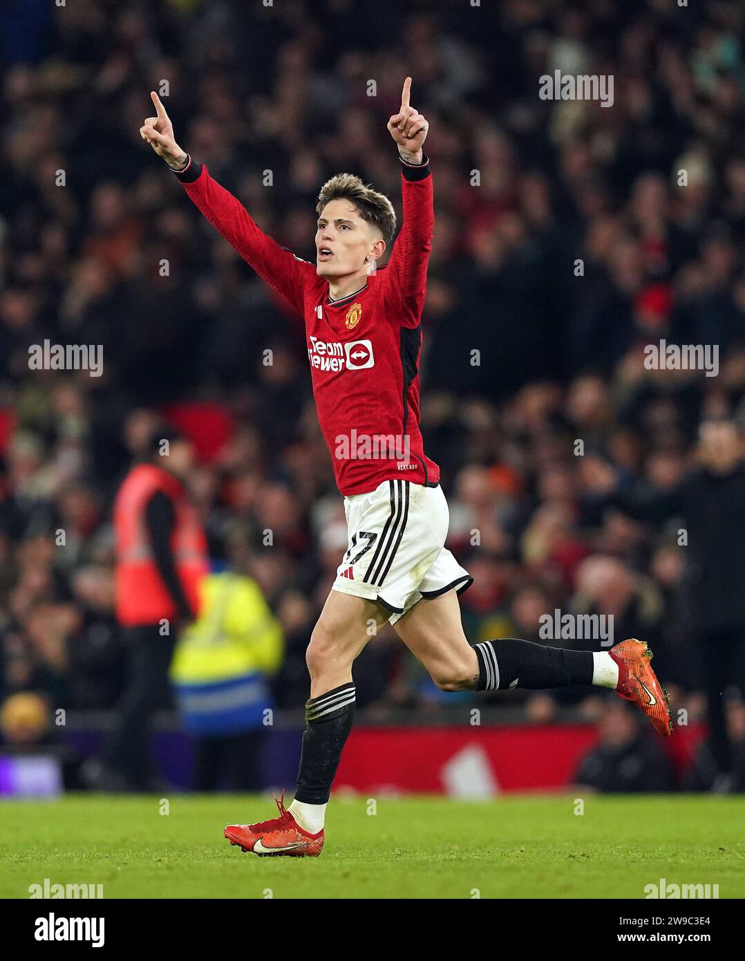 Manchester United's Alejandro Garnacho celebrates scoring their side's ...