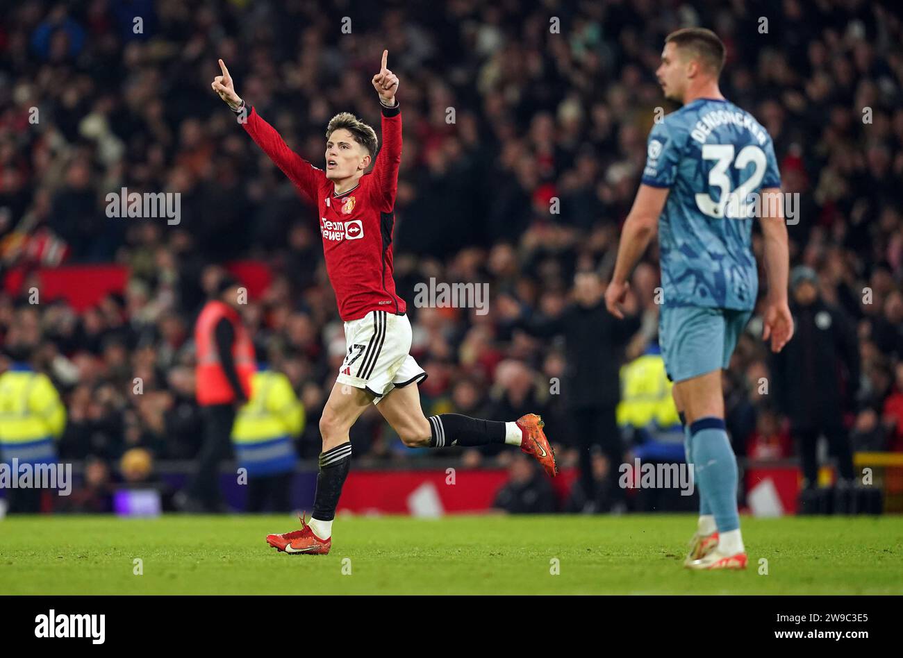 Manchester United's Alejandro Garnacho celebrates scoring their side's ...