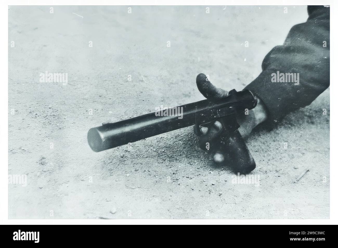 Welrod MkIIA silenced pistol. The Welrod was a .32ACP calibre bolt ...