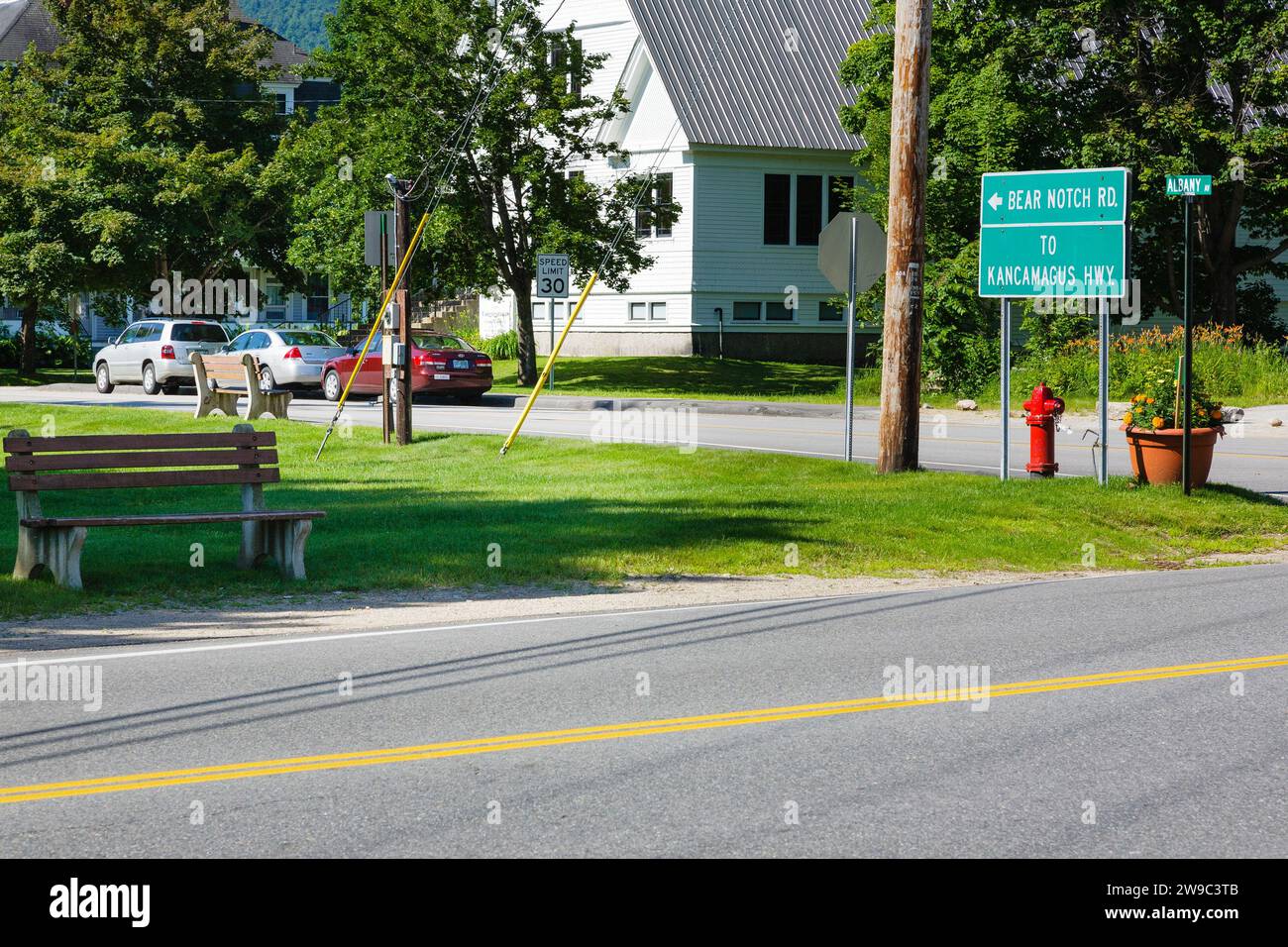 Bear Notch Road in Bartlett, New Hampshire USA. Bear Notch Road is a ...