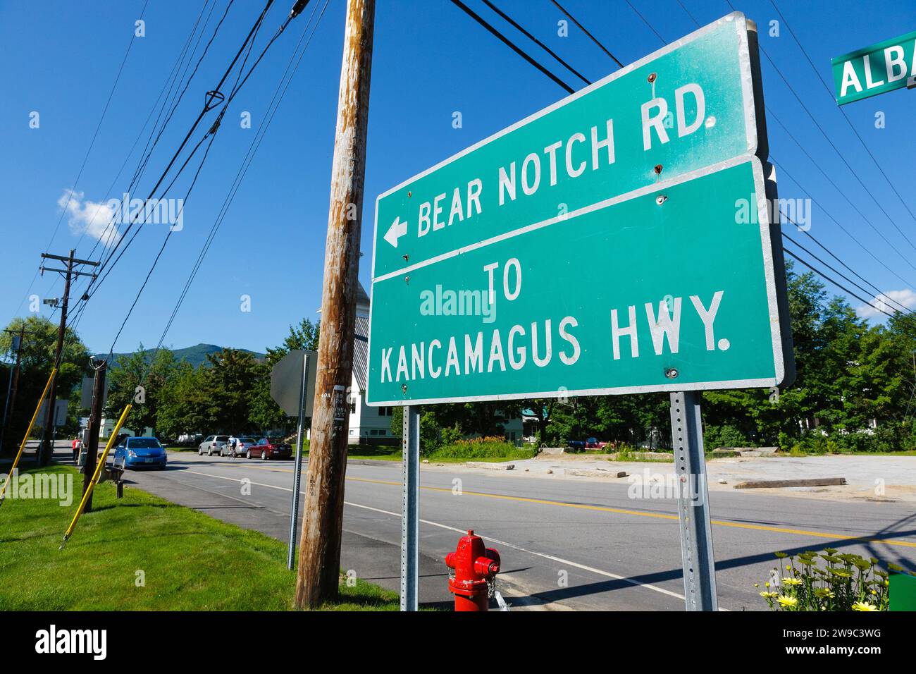 Bear Notch Road in Bartlett, New Hampshire USA. Bear Notch Road is a ...