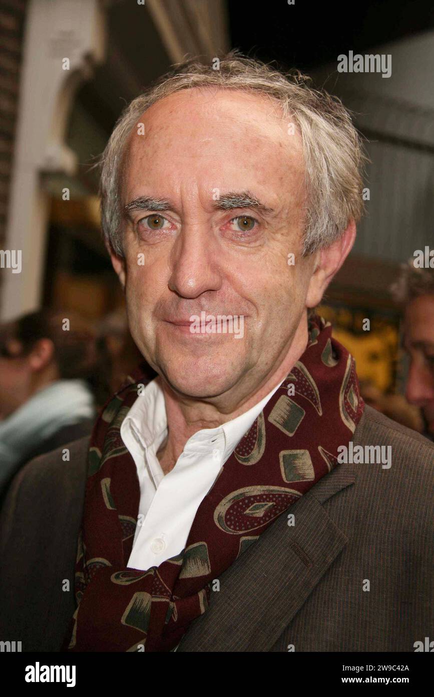 Jonathan Pryce arriving at the opening night for "The History Boys" at ...
