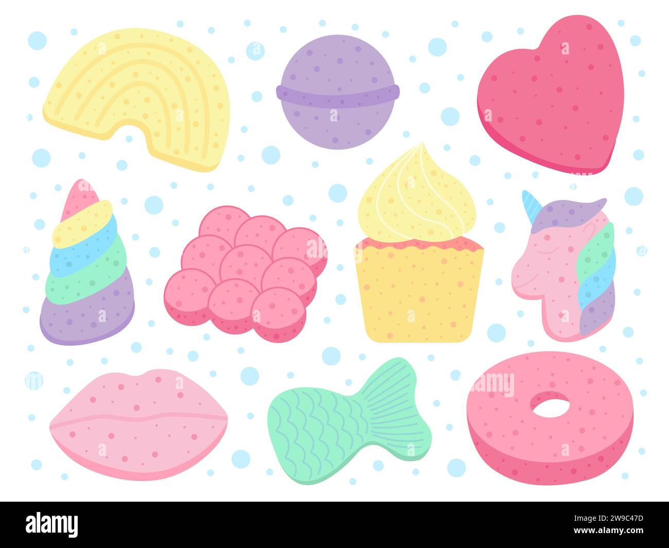 Bath bombs vector flat Stock Vector Image & Art - Alamy