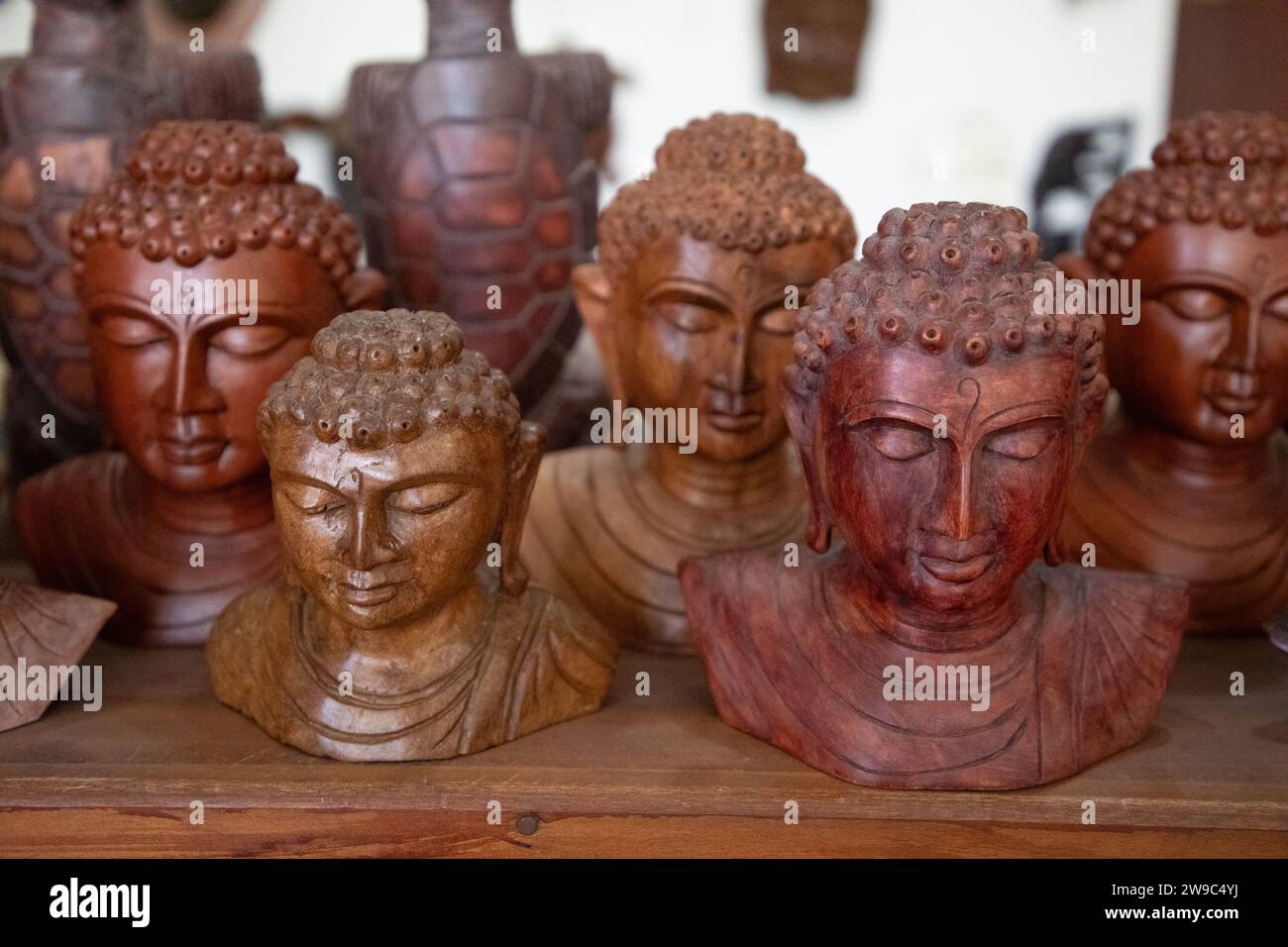 Kolutara, Sri Lanka 09 february 2023. Sri Lankan Traditional wood craft ...