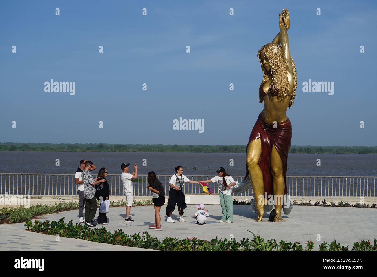 Barranquilla, Colombia. 26th Dec, 2023. A sculpture has been unveiled ...