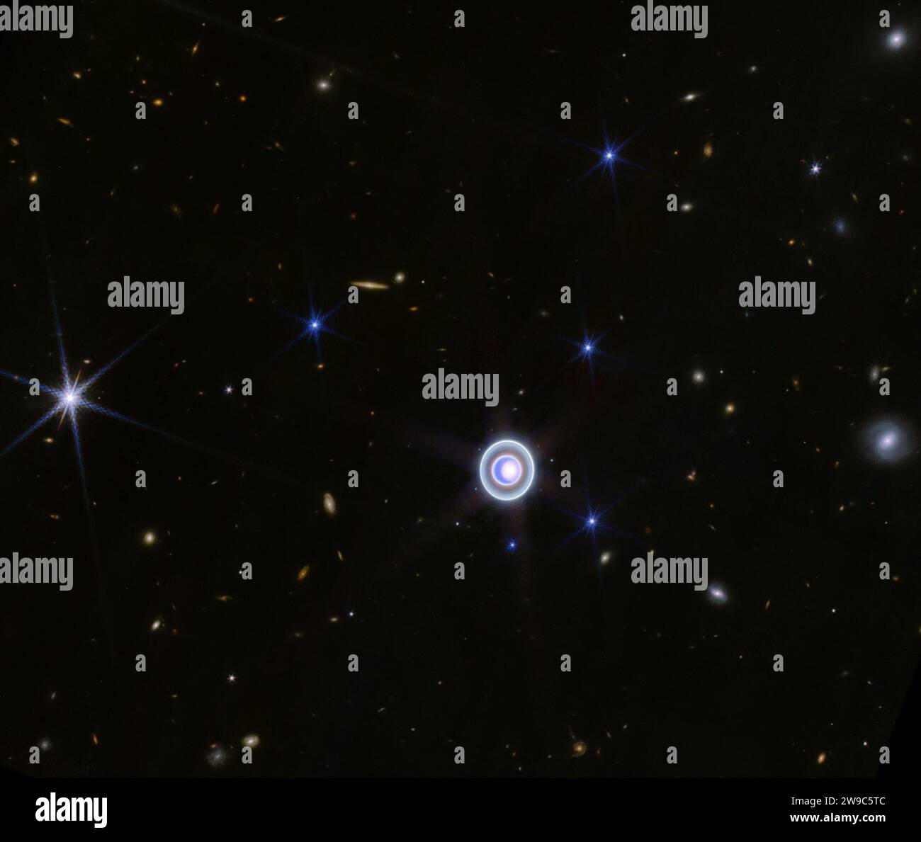 Space. 18th Dec, 2023. Seen here by Webb, ice giant Uranus is a dynamic ...