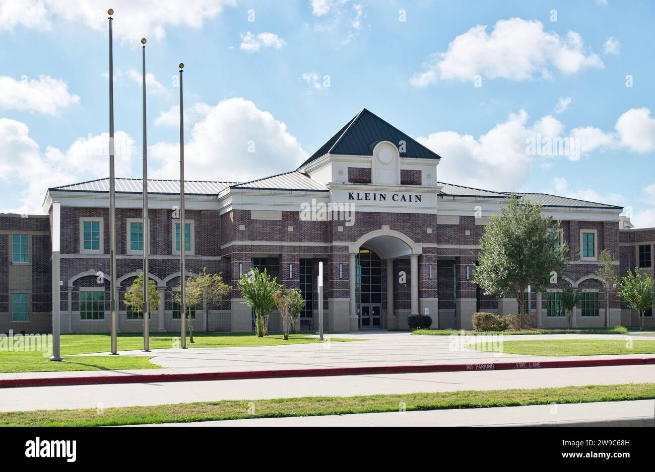 Klein, Texas USA 09-24-2023: Klein Cain High School building exterior ...