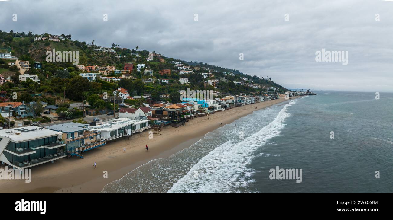 Aerial view malibu shoreline hi-res stock photography and images - Alamy