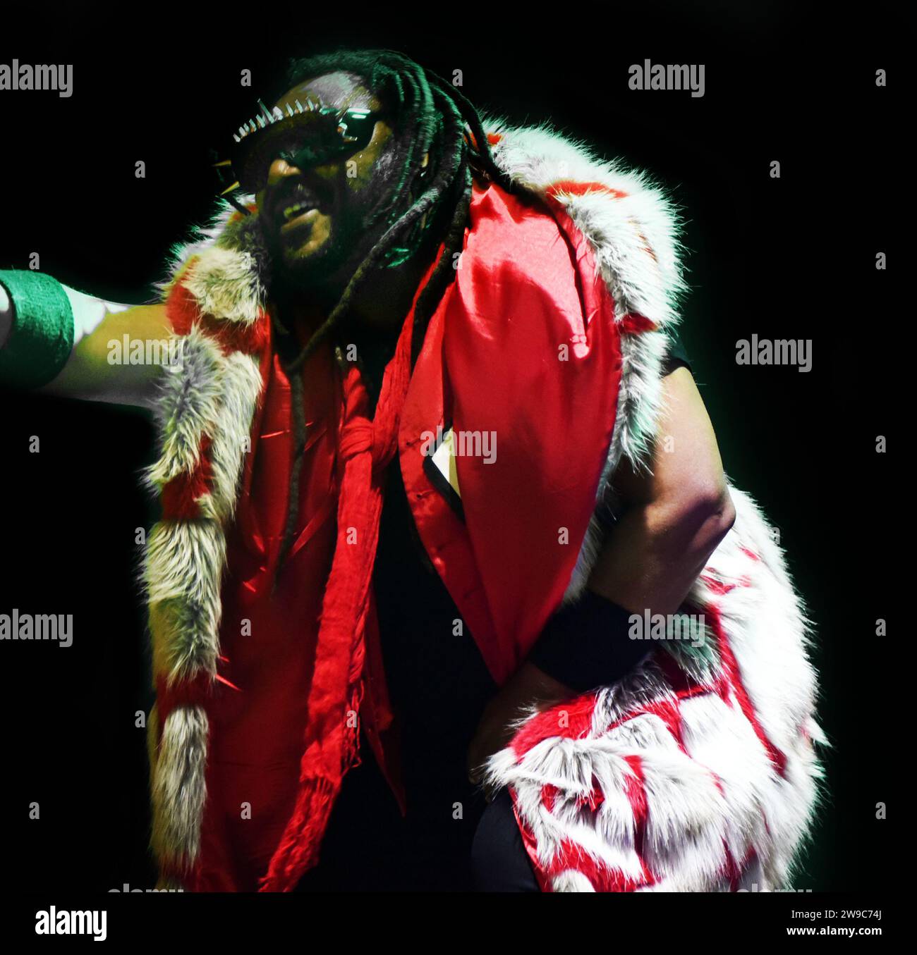 Benji Webb of Skindred live at Wolverhampton Civic Hall Stock Photo - Alamy