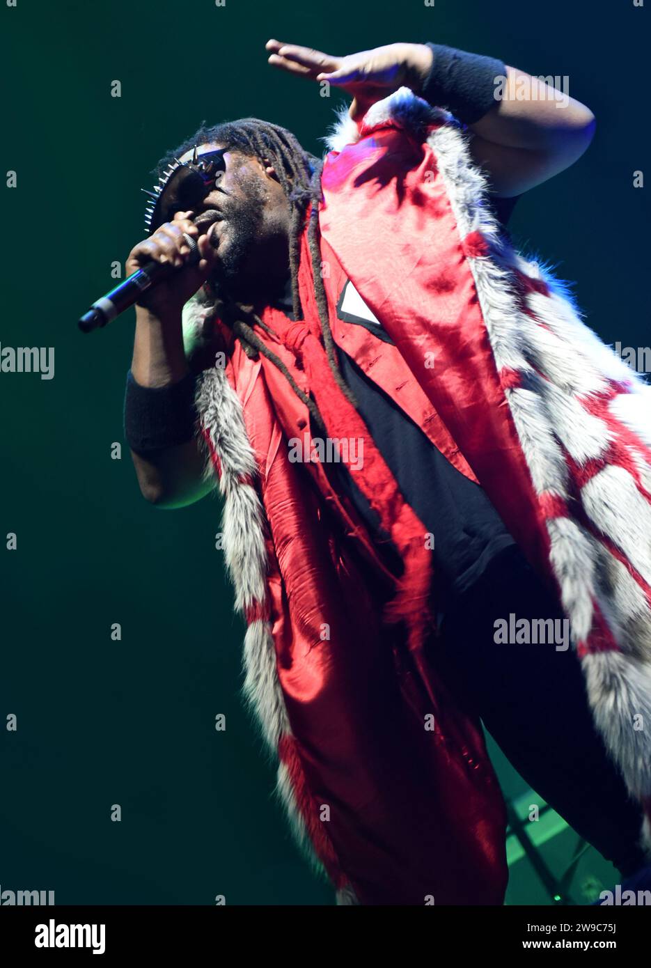 Benji Webb of Skindred live at Wolverhampton Civic Hall Stock Photo - Alamy